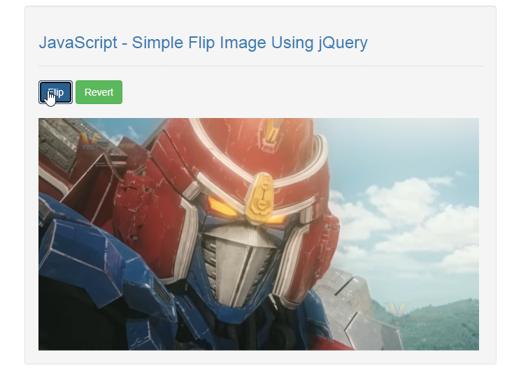 How to Flip your Background Image using jQuery | SourceCodester